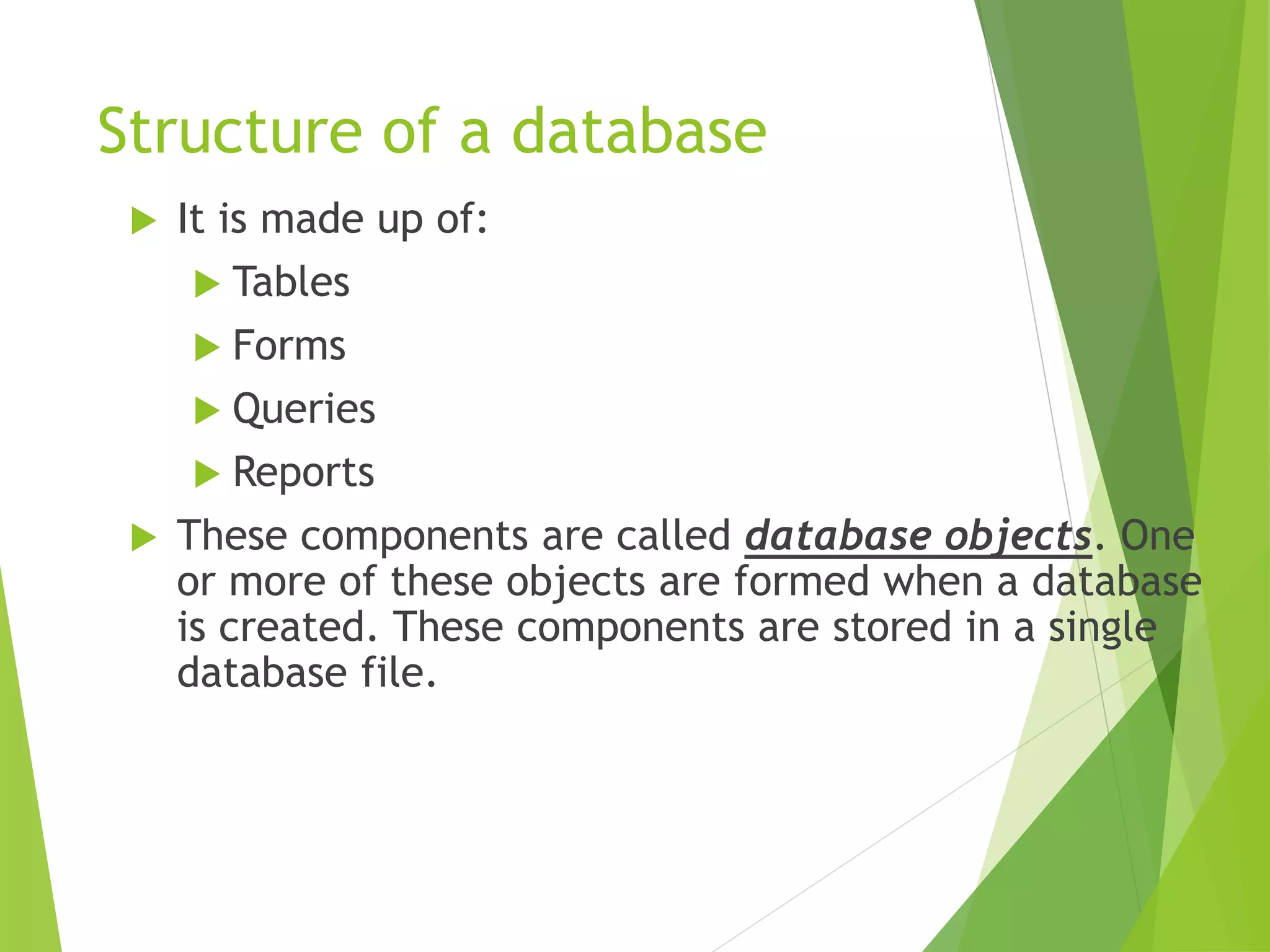 Database Managementpptx Databases Computer Software And Applications