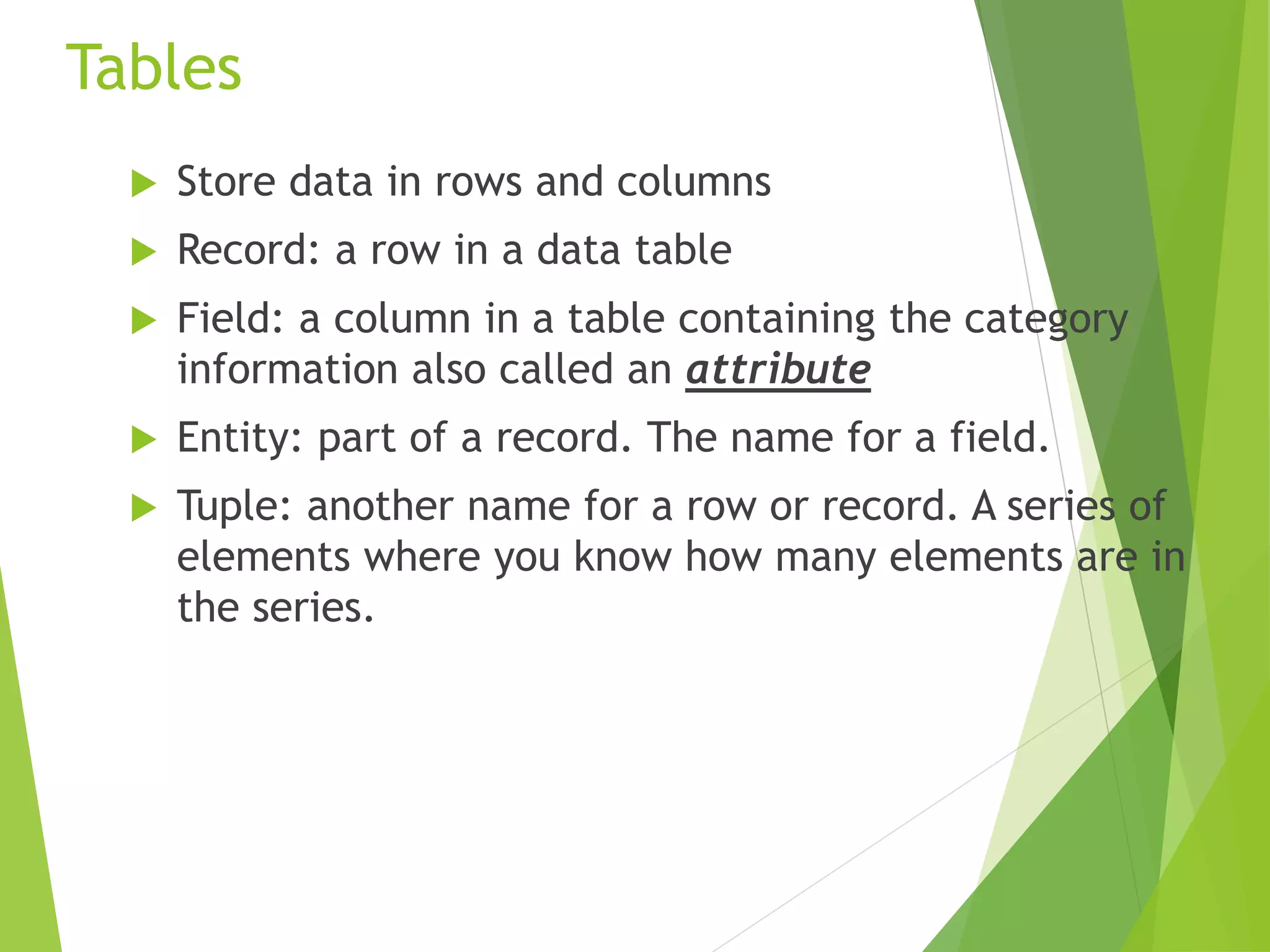 Database Managementpptx Databases Computer Software And Applications