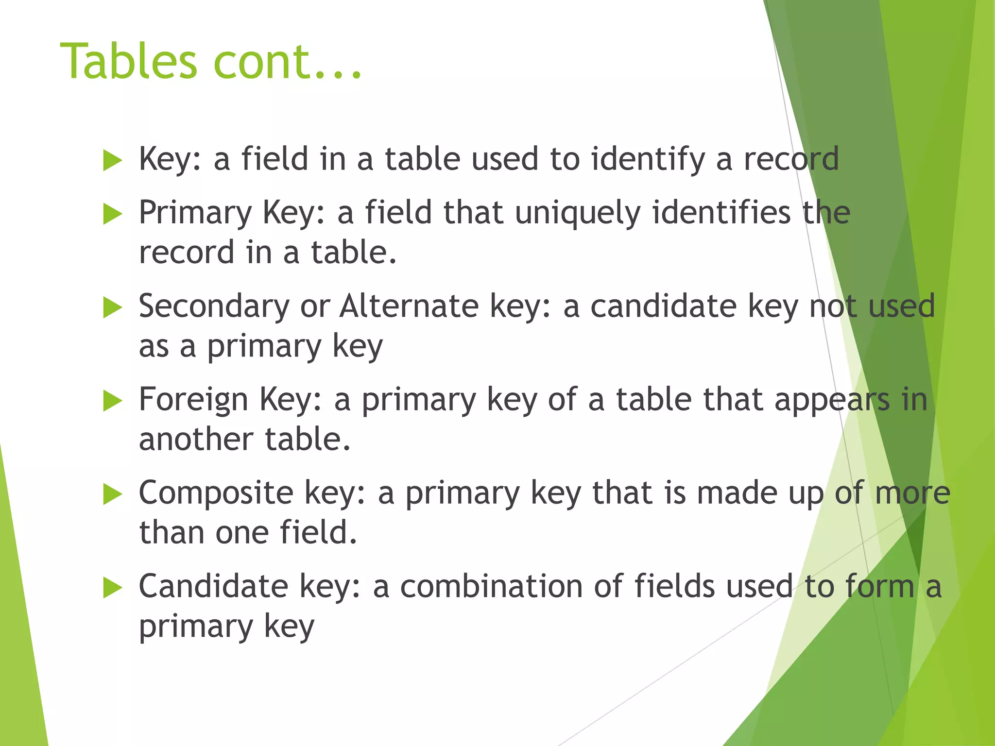 Database Managementpptx Databases Computer Software And Applications