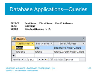 Database management chapter 1 power point | PPT
