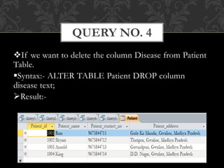 Database management of blood bank | PPTX