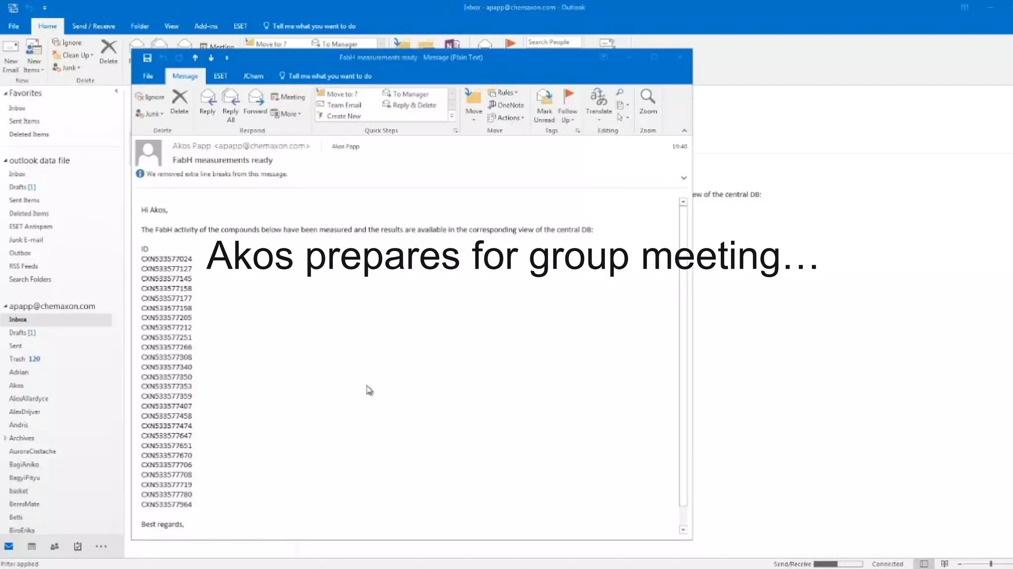 Cheminfo Stories APAC 2020 - Database management on desktop with JChem ...