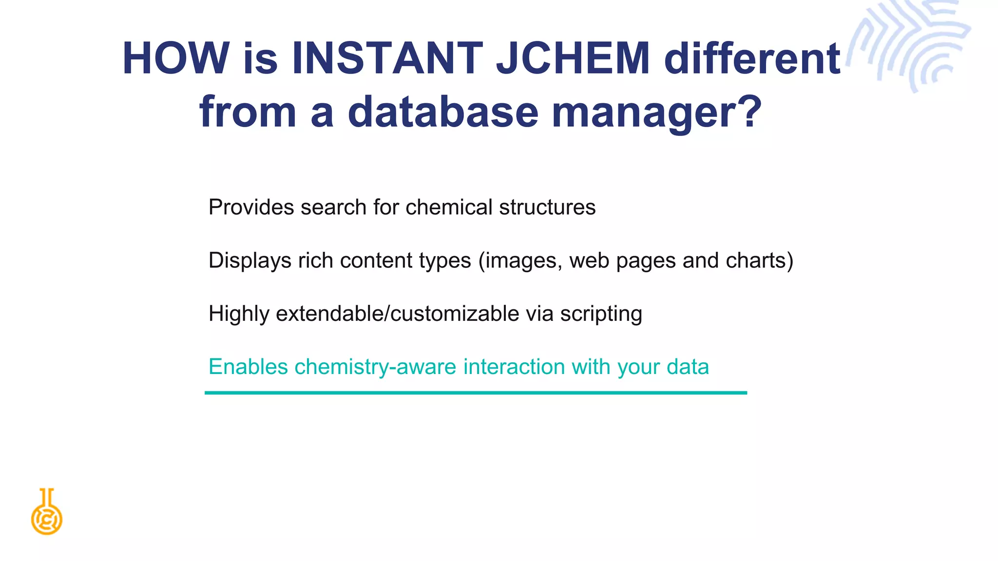 Cheminfo Stories APAC 2020 - Database management on desktop with JChem ...