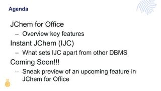 Cheminfo Stories APAC 2020 - Database management on desktop with JChem ...