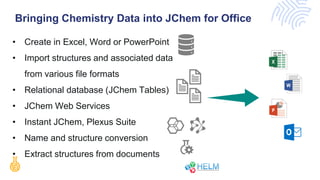 Cheminfo Stories APAC 2020 - Database management on desktop with JChem ...