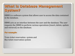 Database management system | PPT