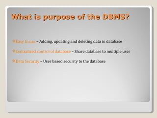 Database management system | PPT