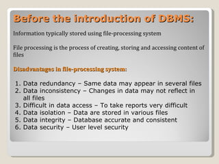 Database management system | PPT