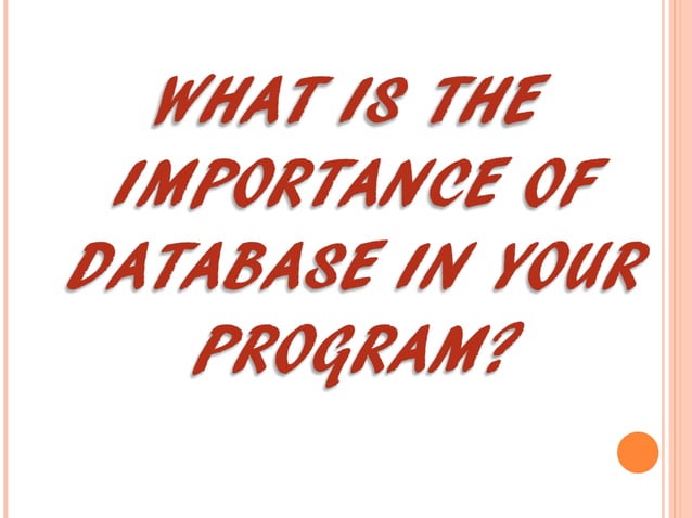 Database Management System Ppt Databases Computer Software And