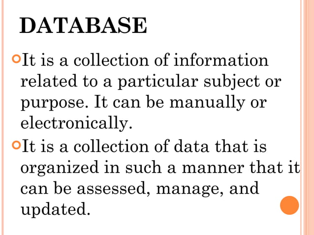 Database Management System Ppt Databases Computer Software And Applications