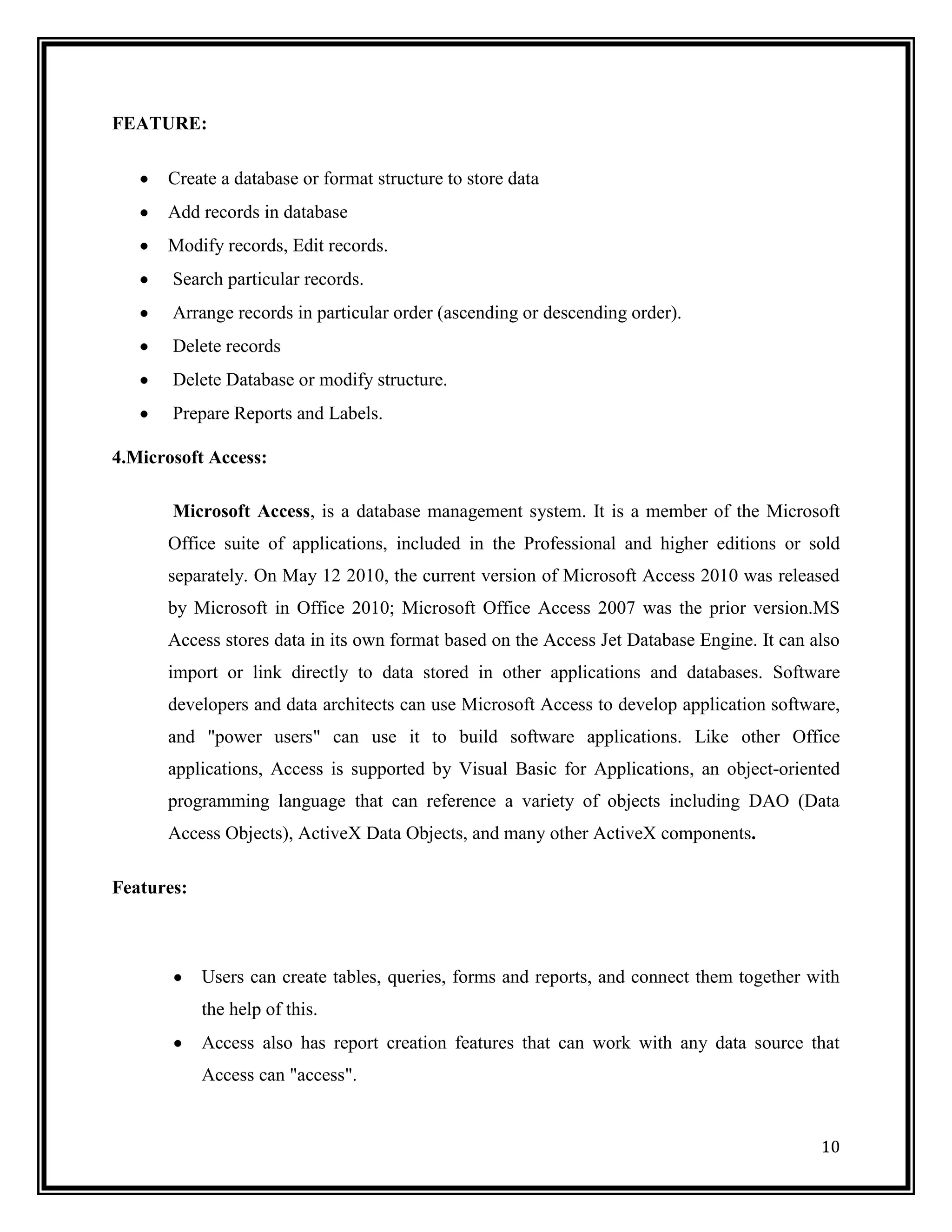 Database management system | DOCX