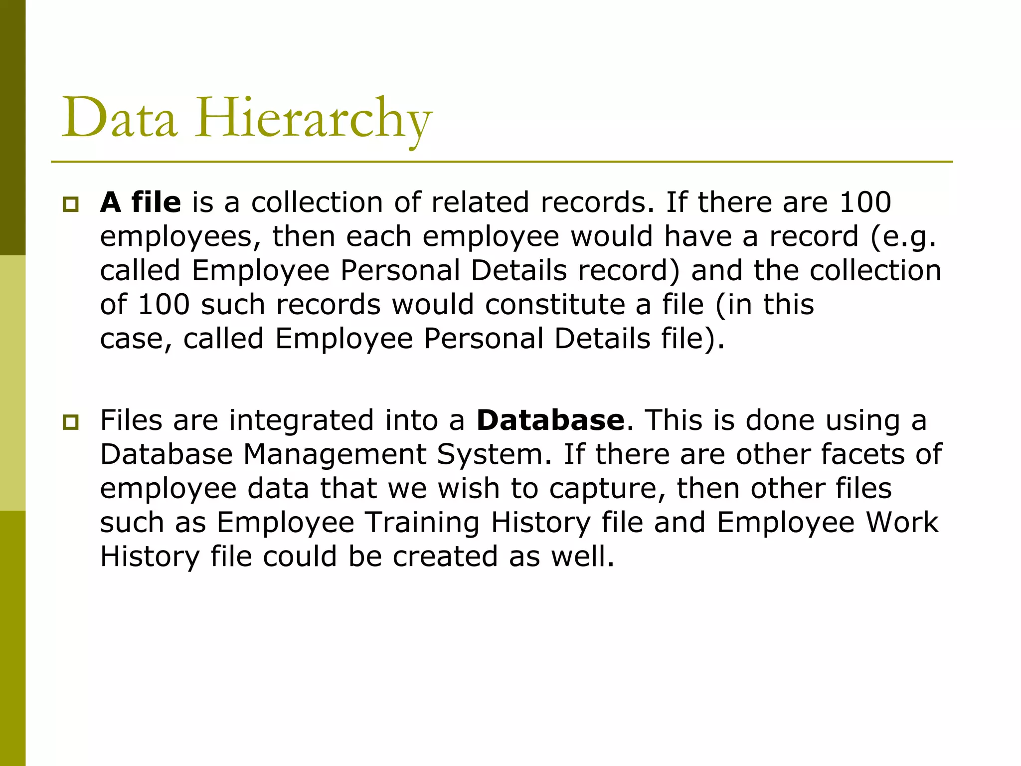 Data Base Management System Pptx Databases Computer Software And