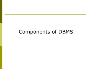 Data base management system | PPTX