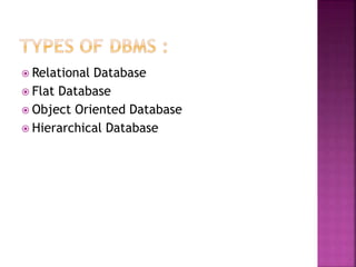 Database management system | PPT