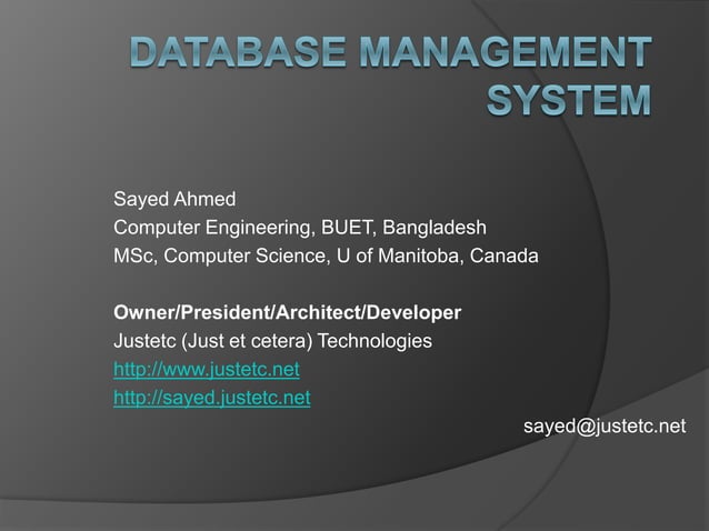 Database management system | PPT