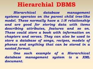 Database management system | PPTX