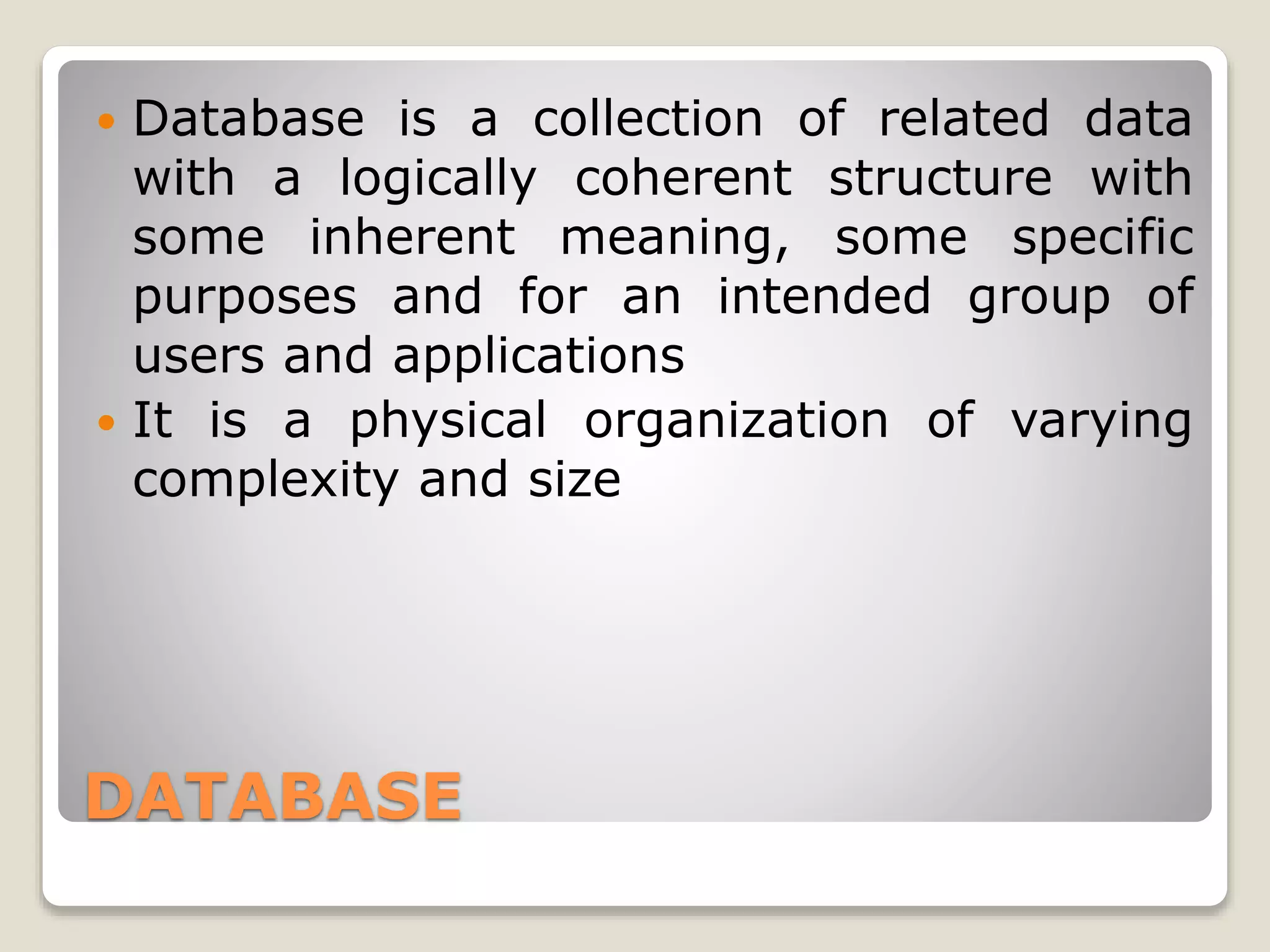Database Management System Pptx Databases Computer Software And Applications