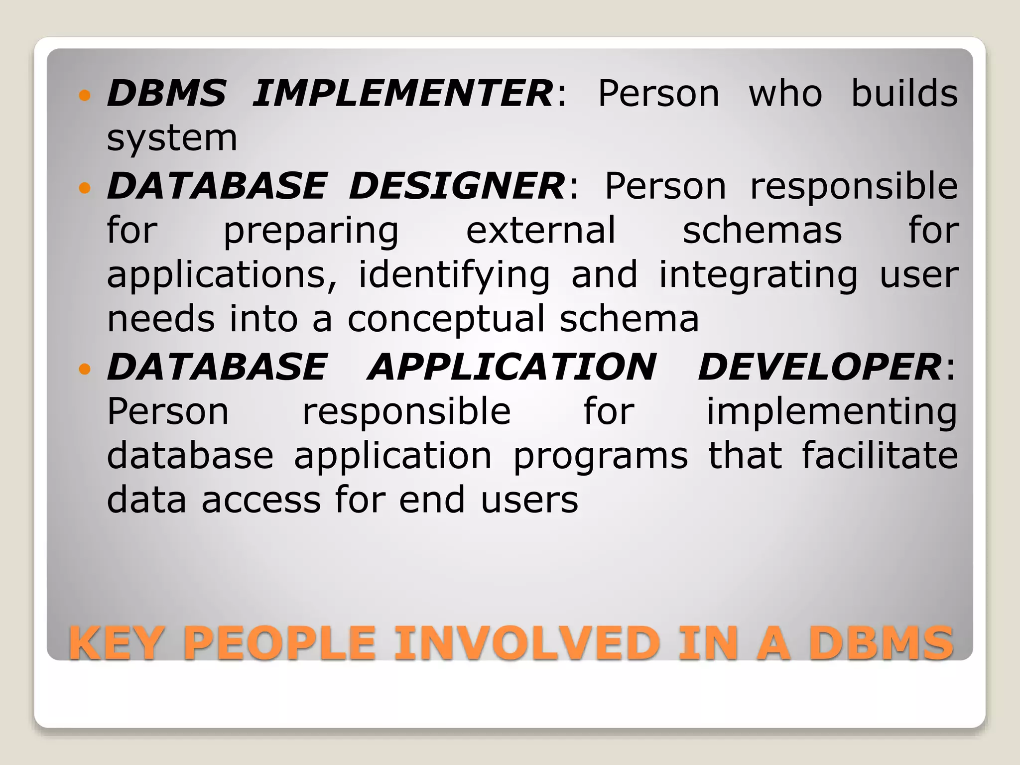 Database management system | PPTX