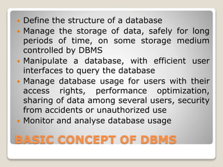 Database management system | PPTX