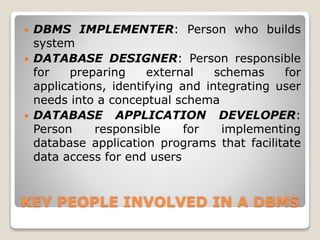 Database management system | PPTX