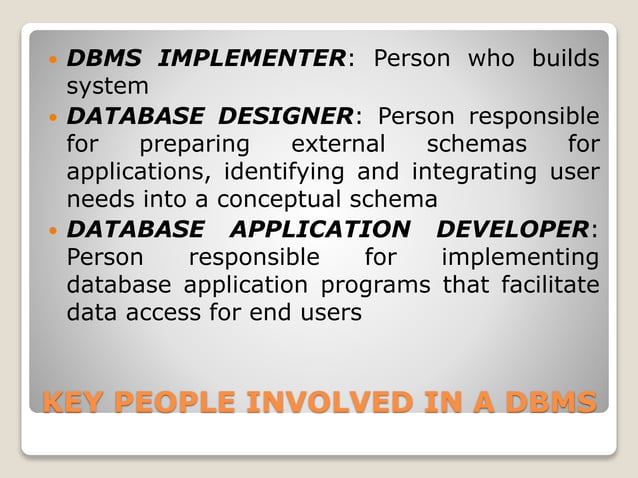 Database management system | PPTX | Databases | Computer Software and Applications