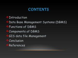 Data base management system | PPT
