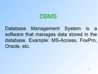 Database management system | PPT