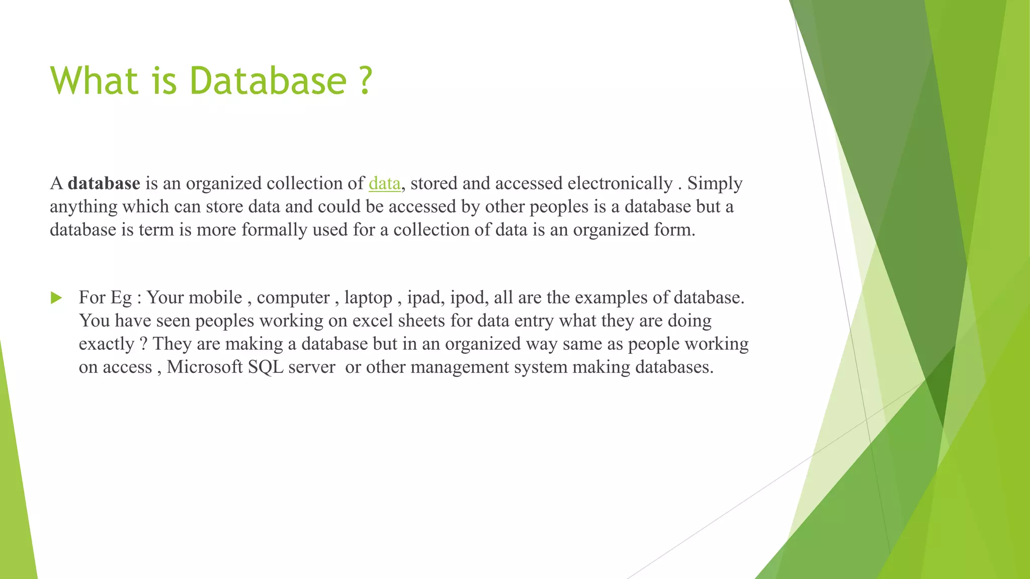 Data base management system | PPTX
