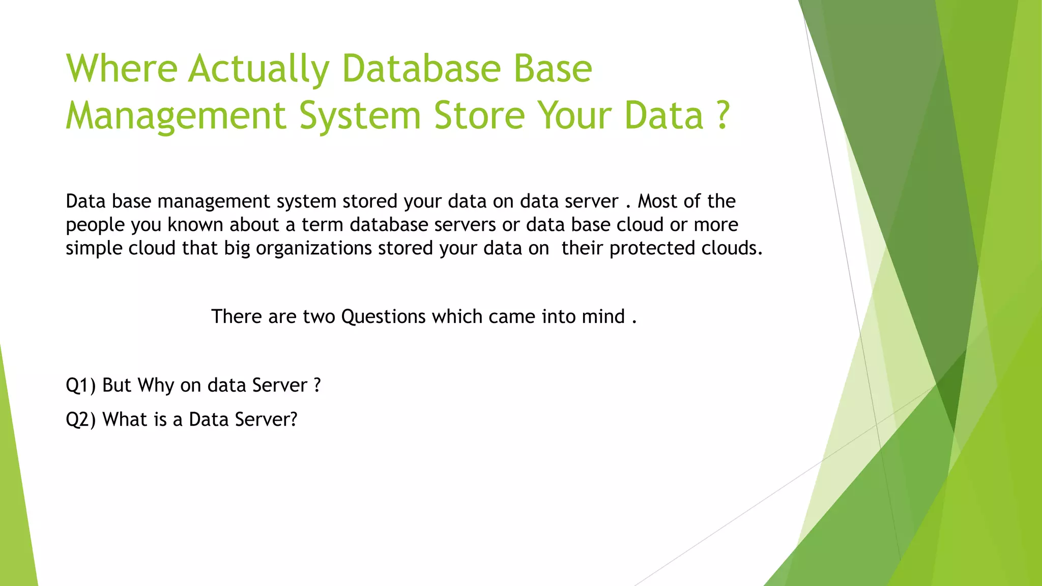 Data base management system | PPTX