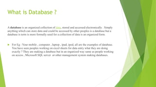 Data base management system | PPTX