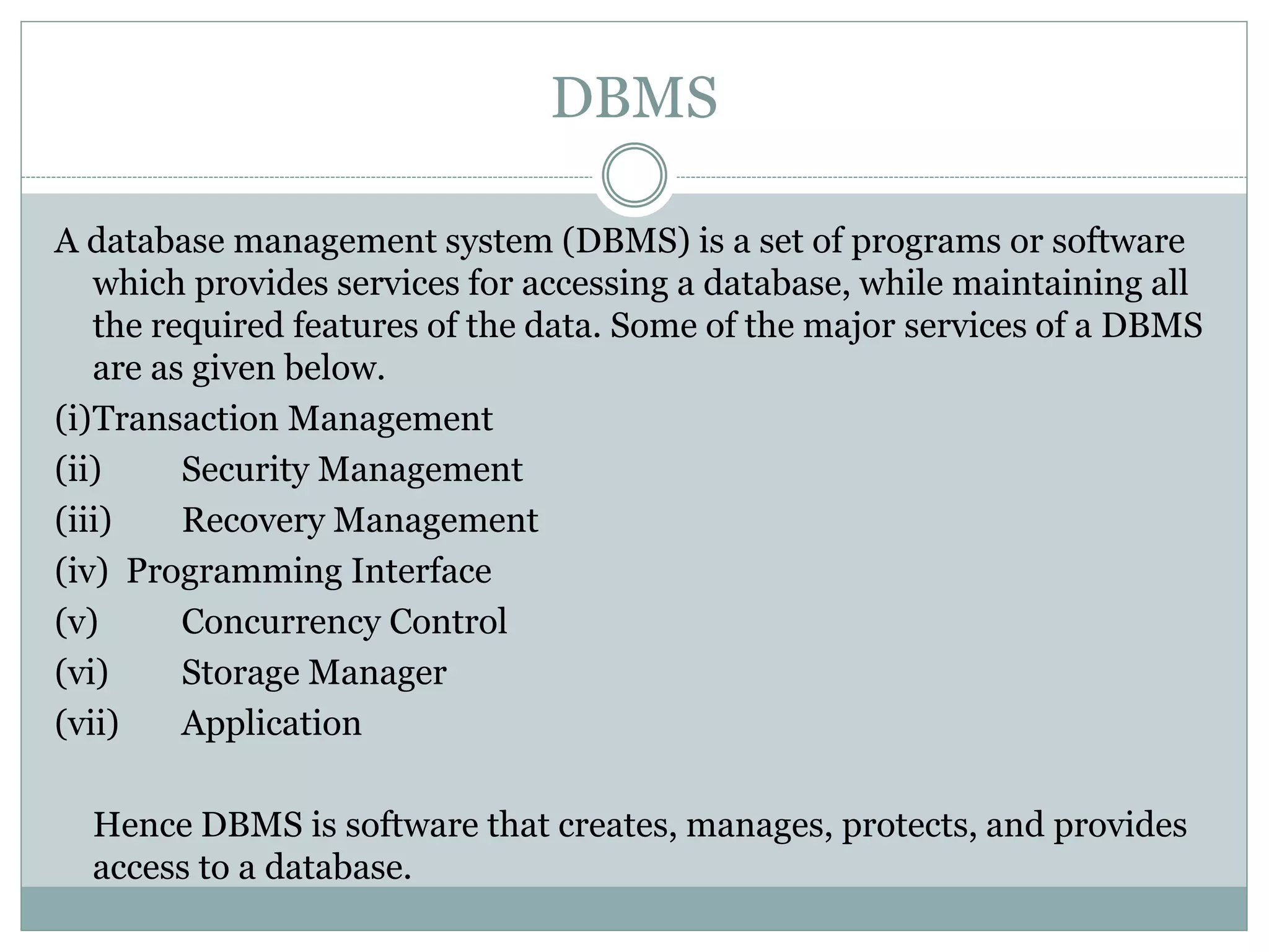 Database management system | PPTX