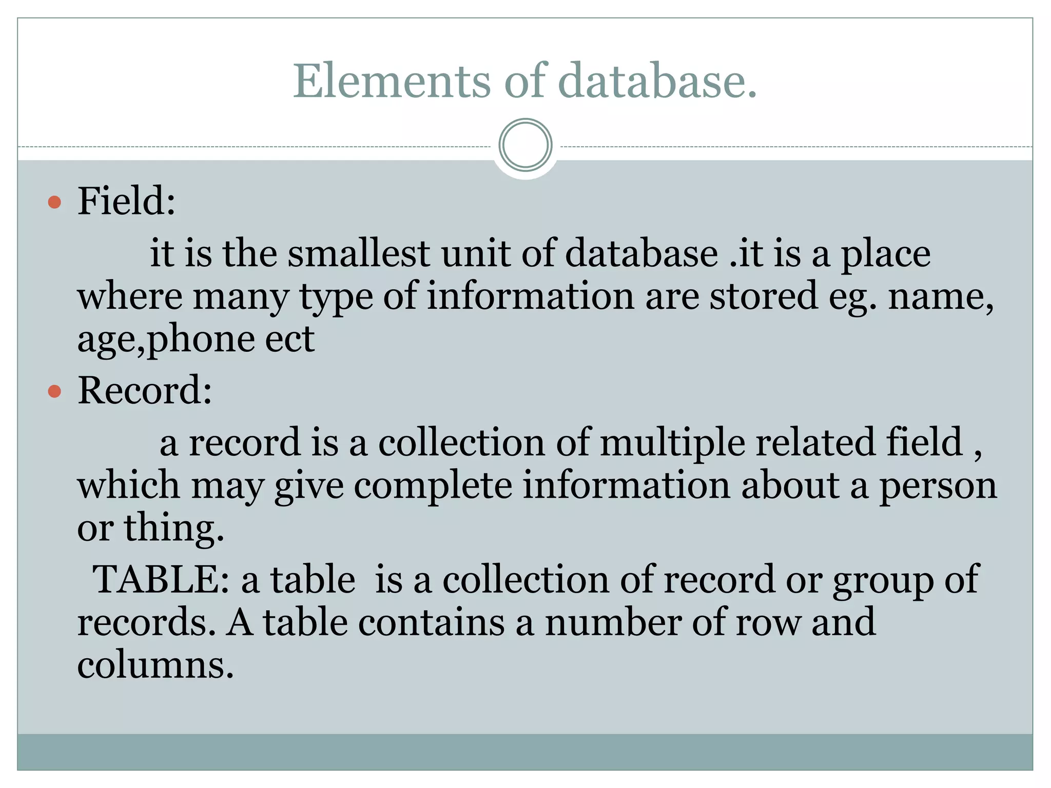Database management system | PPTX