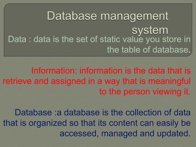 Database management system | PPT