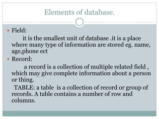 Database management system | PPTX