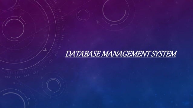 Database management system [DBMS] | PPT