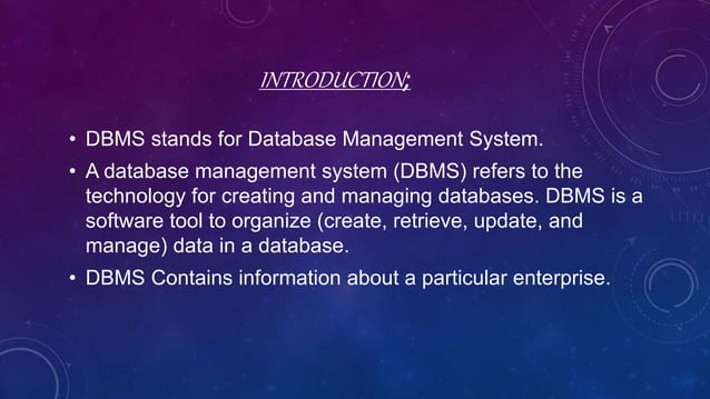 Database management system [DBMS] | PPT