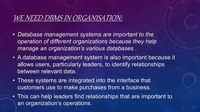 Database Management System Dbms Ppt