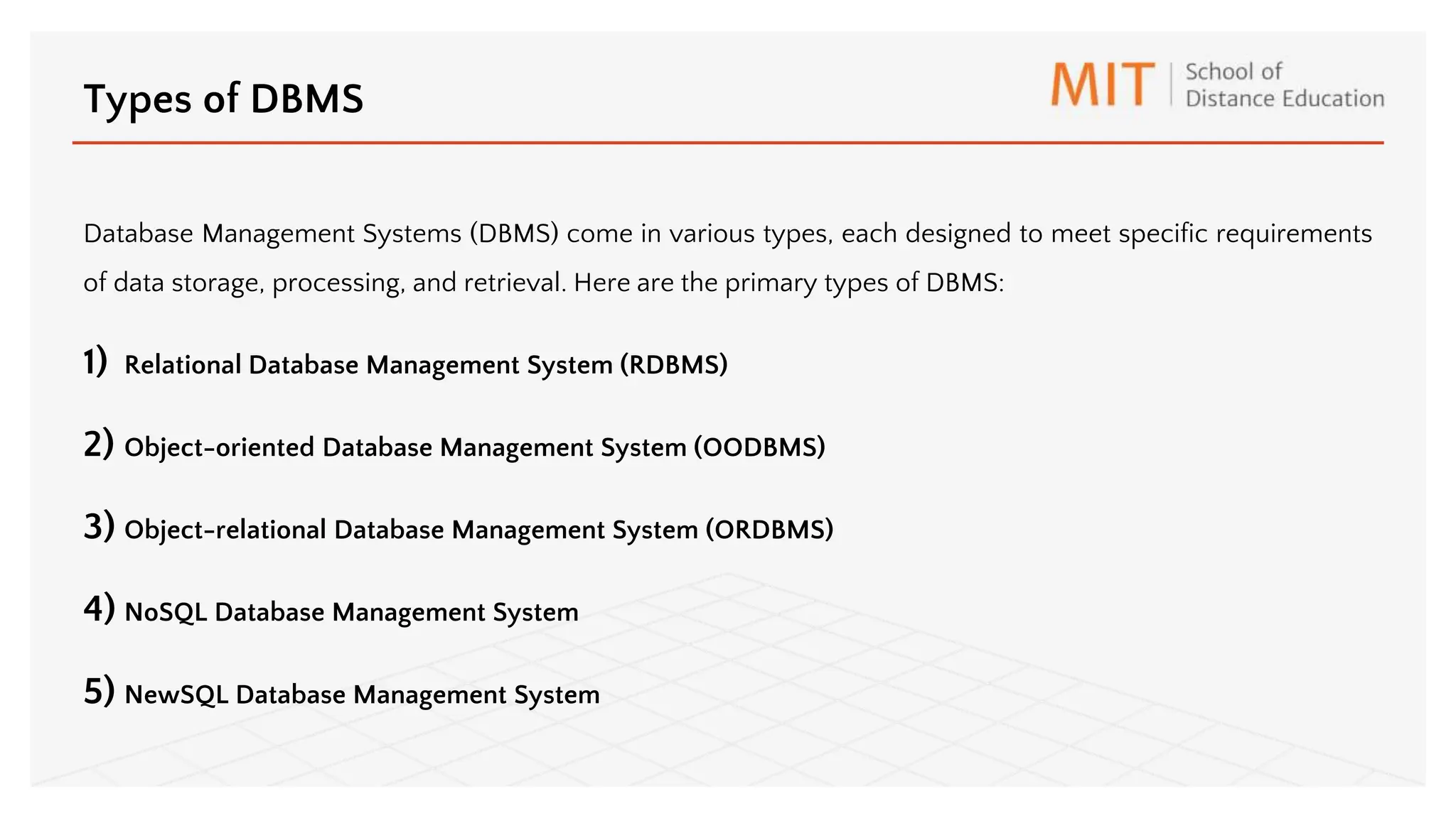 Database management system in IT management | PPT
