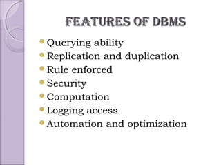 Database management system 1 | PPT