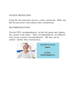 Database Management SystemCase Study | DOCX