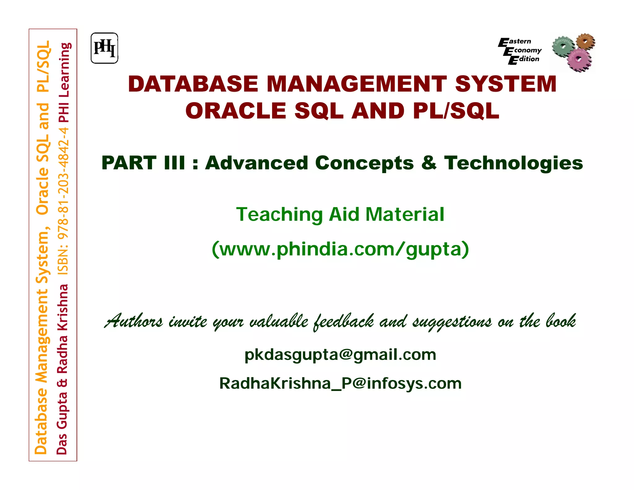 Database Management System Chapter13 Ppt