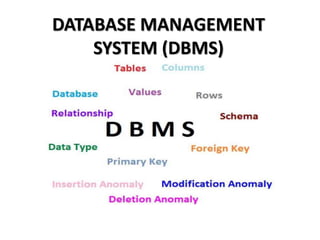 Database management system (dbms) | PPTX | Databases | Computer Software and Applications
