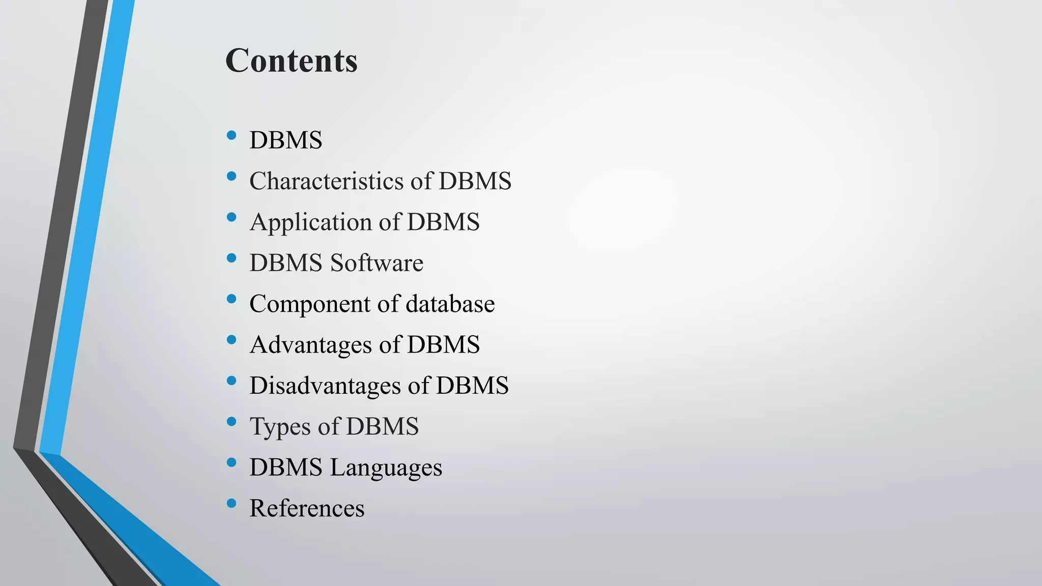 Database Management System (DBMS) | PPTX | Databases | Computer Software and Applications
