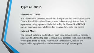 Database Management System (DBMS) | PPTX