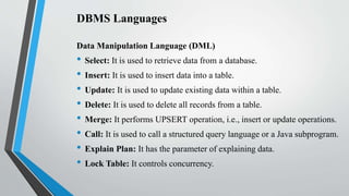 Database Management System (DBMS) | PPTX