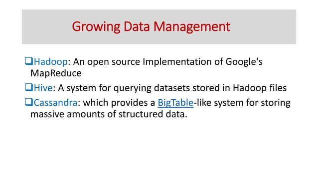Database management system of facebook | PPTX | Databases | Computer ...