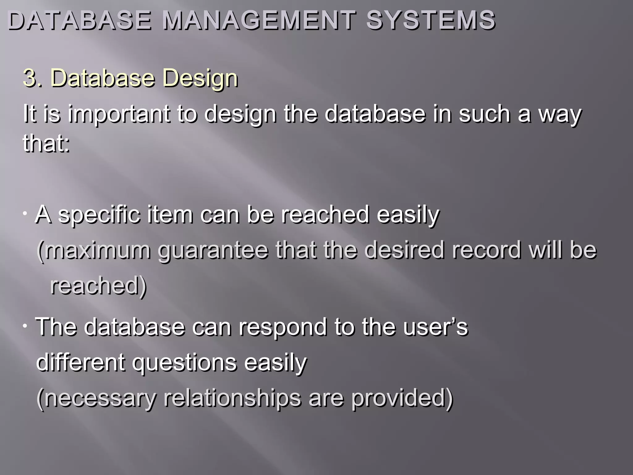Database management system presentation | PPT