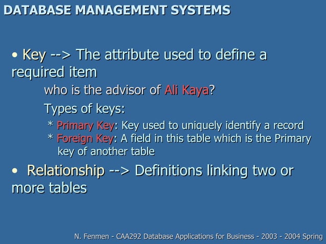 Database management system presentation | PPT | Databases | Computer ...