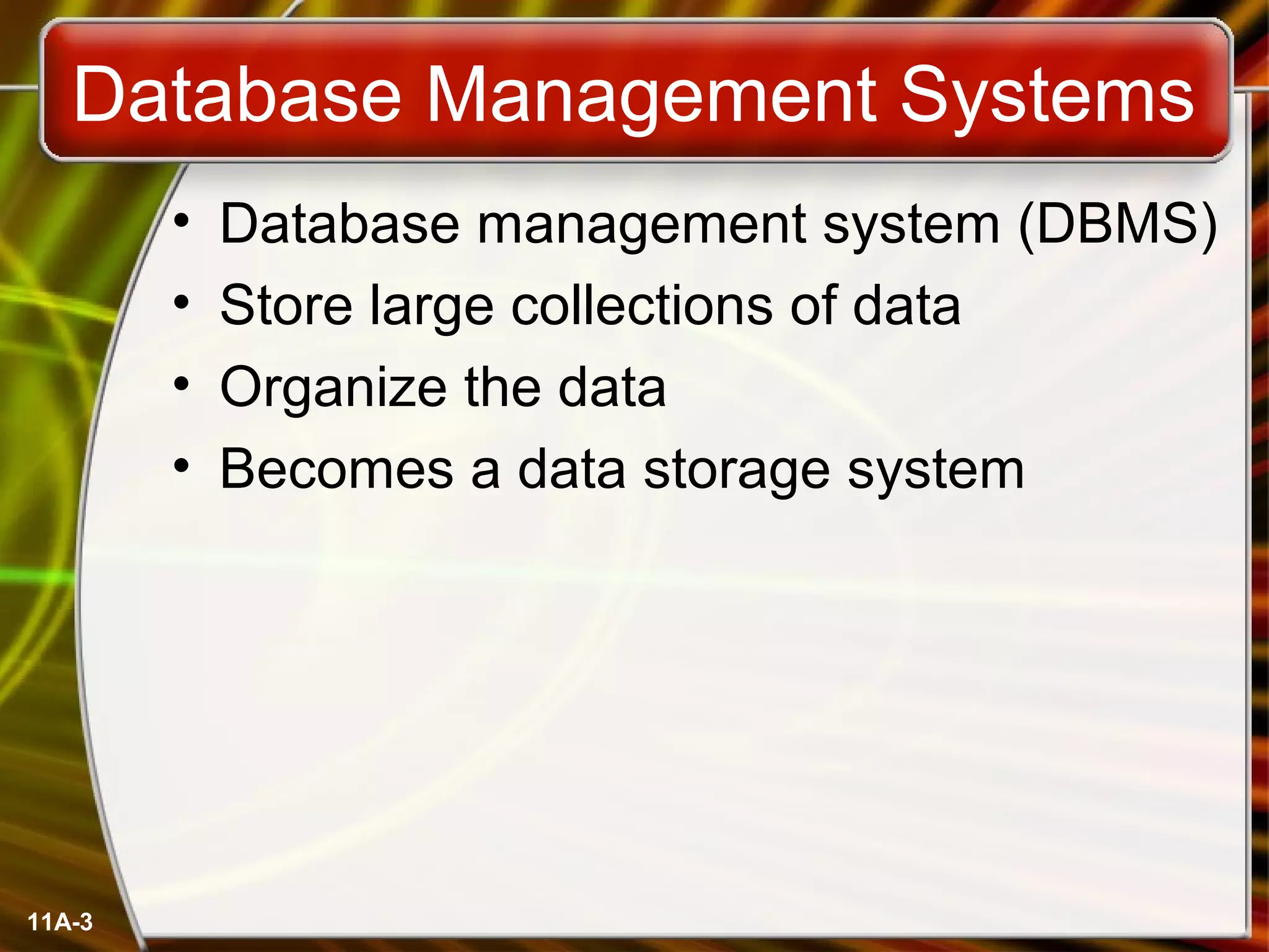 Database management systems | PPT