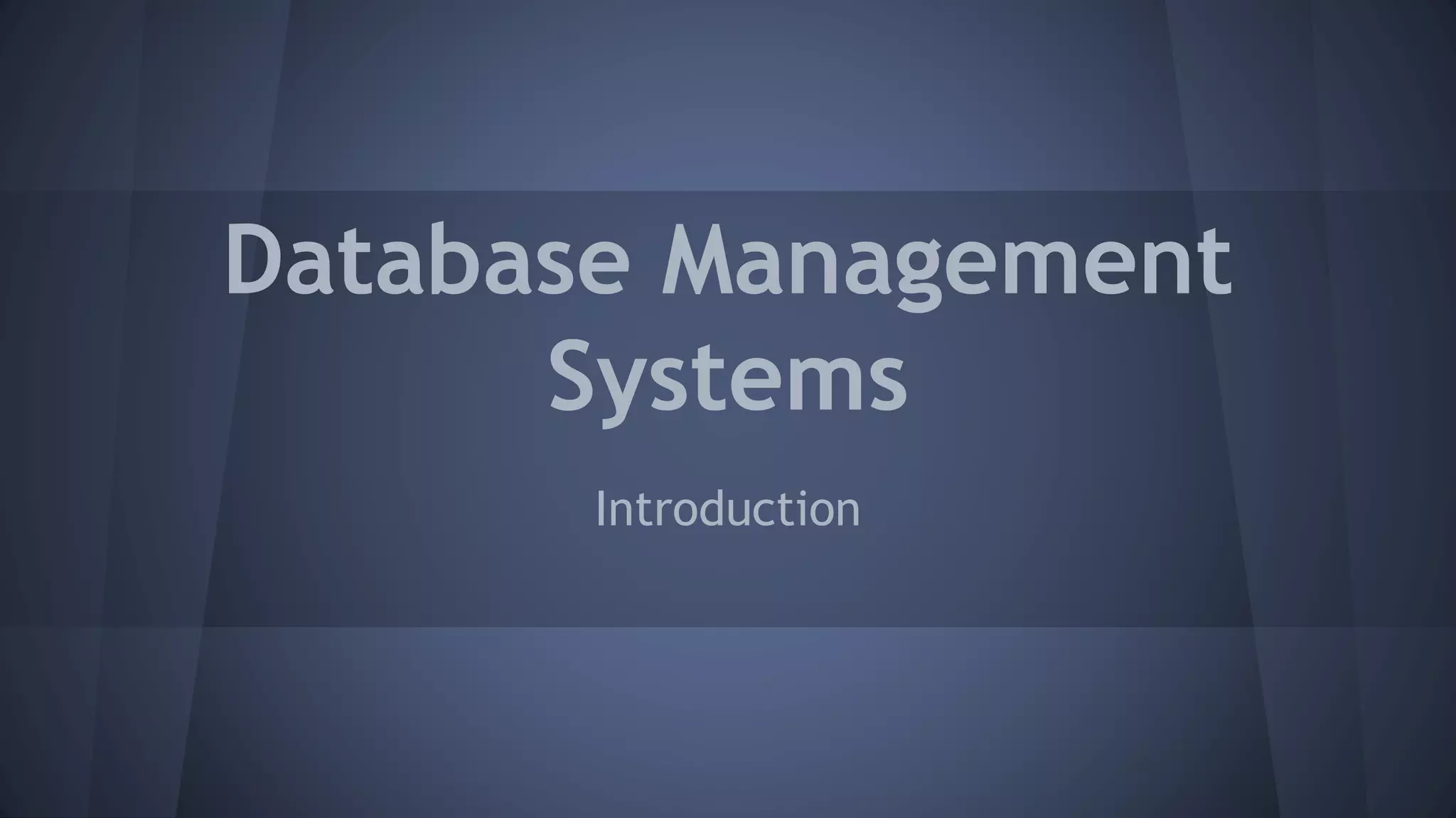 Database management systems | PPTX